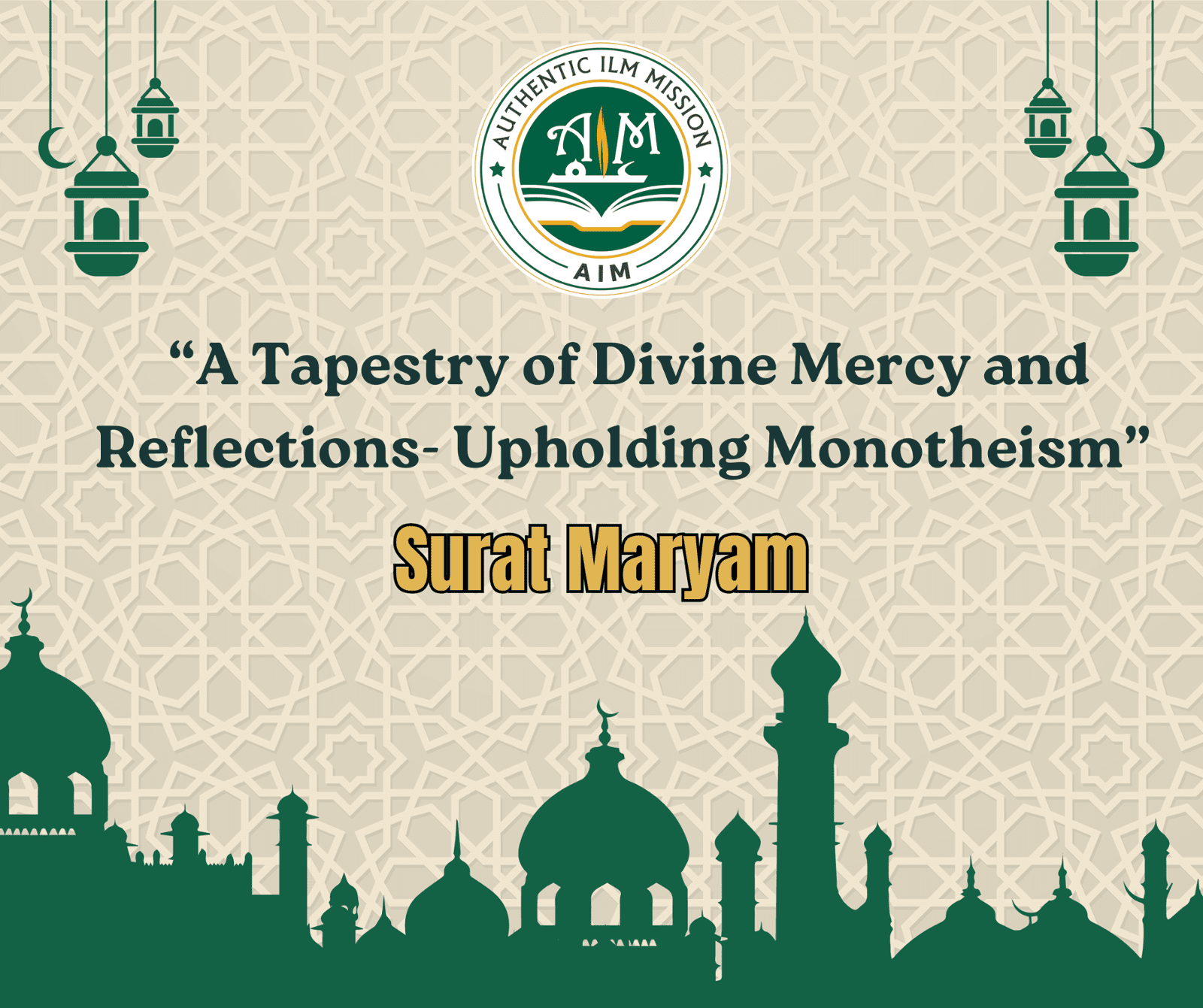 "Seven Divine Echoes in Surat Maryam" | Authentic Ilm Mission